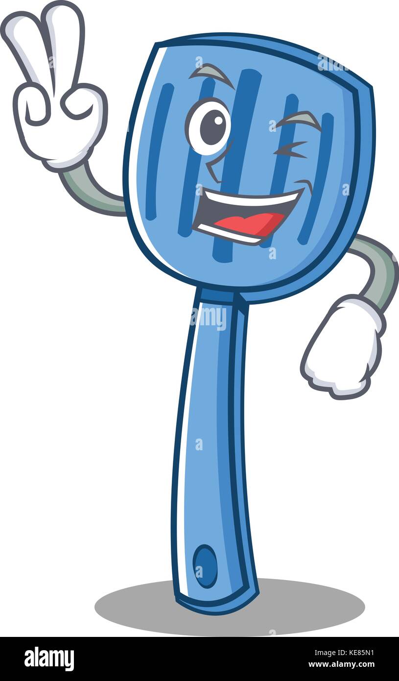 Two finger spatula character cartoon style Stock Vector Image & Art - Alamy