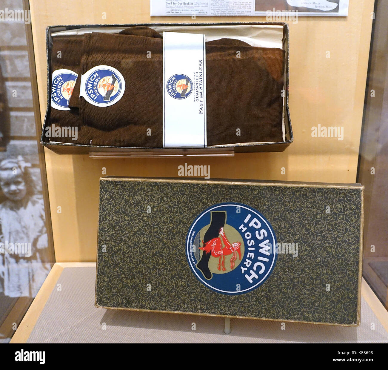 Vintage hosiery box hi-res stock photography and images - Alamy