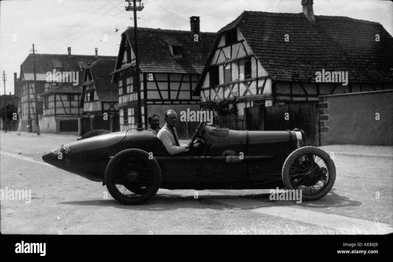 A photo of Henry Segrave during the 1922 French Grand Prix, one of the ...