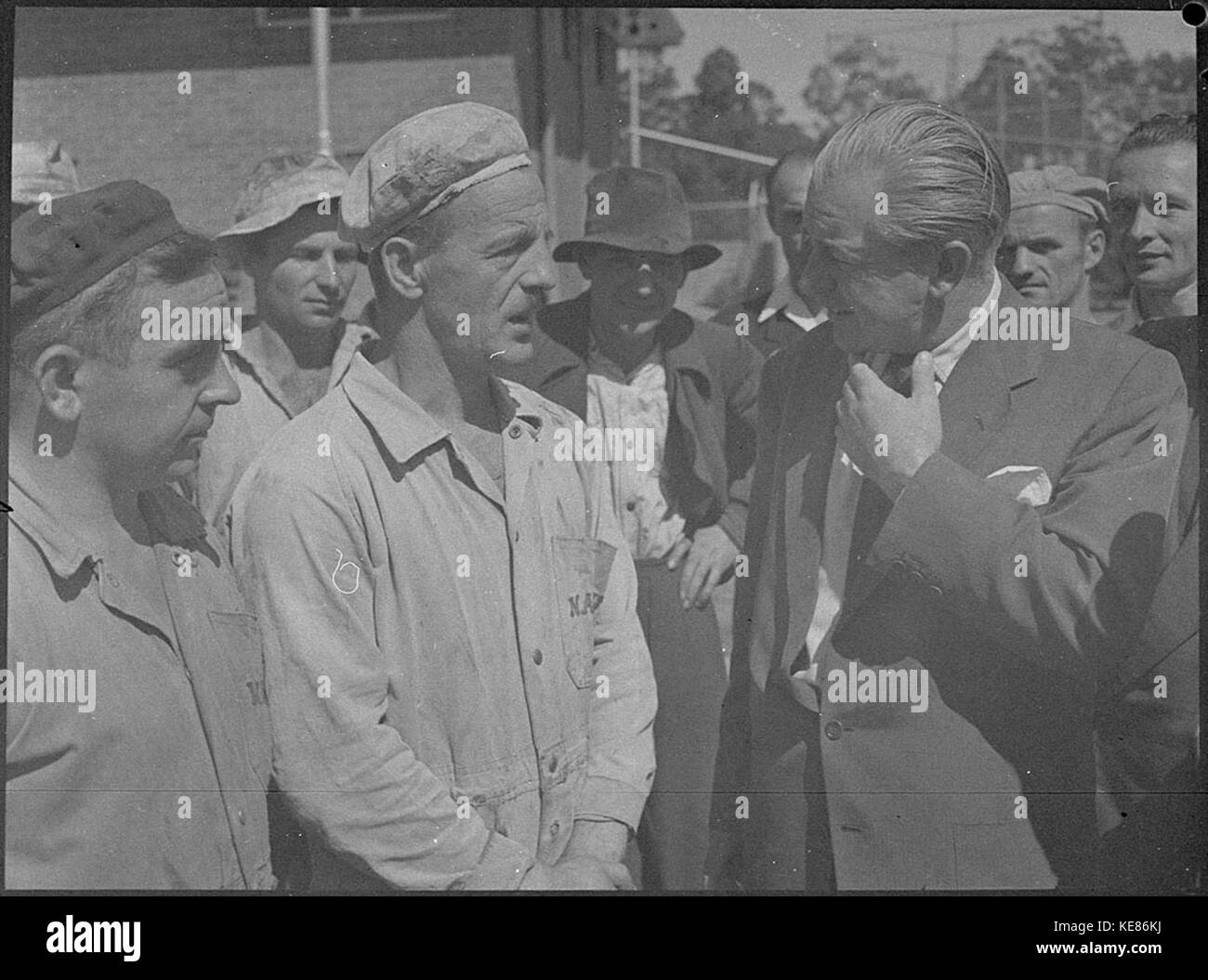 32467 Harold Holt at Masonite factory Raymond Terrace Stock Photo - Alamy