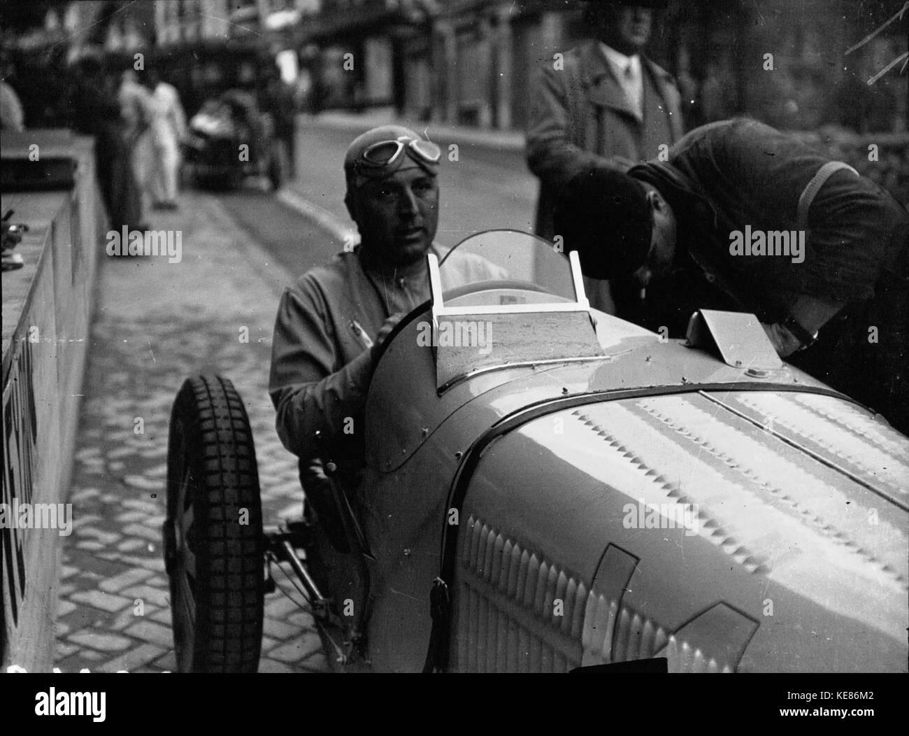 Louis Braillard at the 1934 Grand Prix automobile de Montreux Stock ...