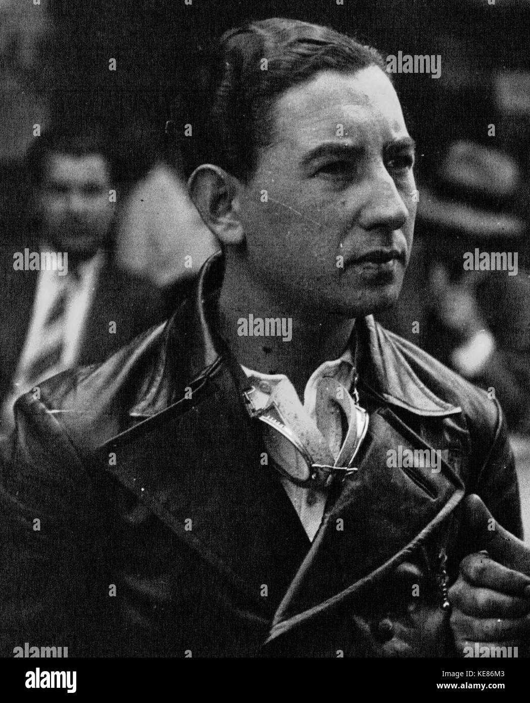 This image shows Guy Moll participating in the 1934 Grand Prix ...