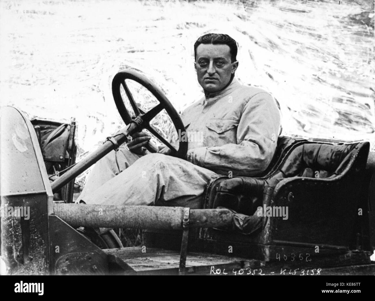 Vincenzo Marsaglia at the 1914 French Grand Prix Stock Photo - Alamy