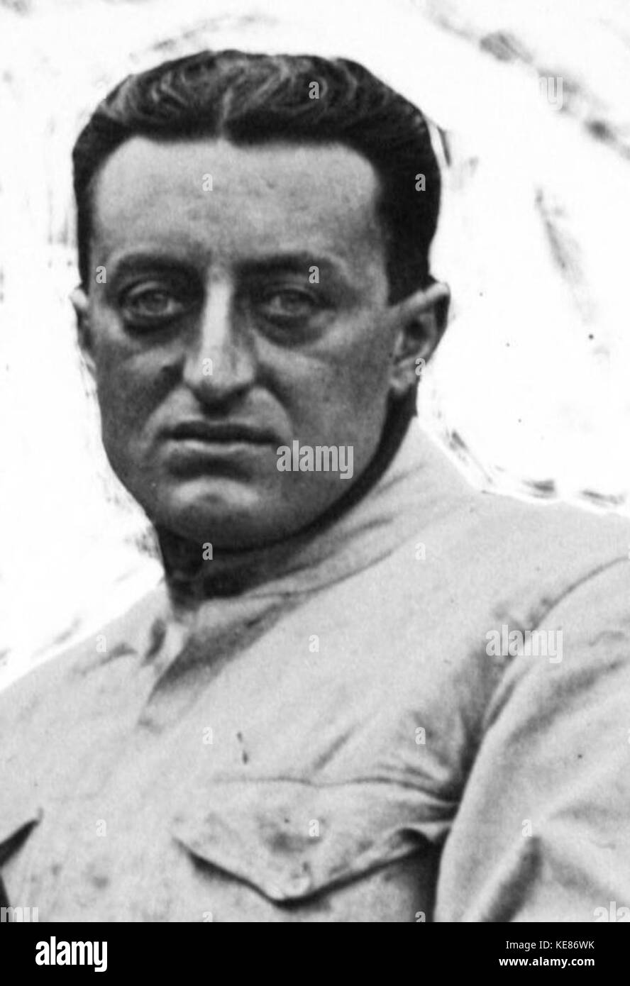 Vincenzo Marsaglia at the 1914 French Grand Prix (cropped Stock Photo ...