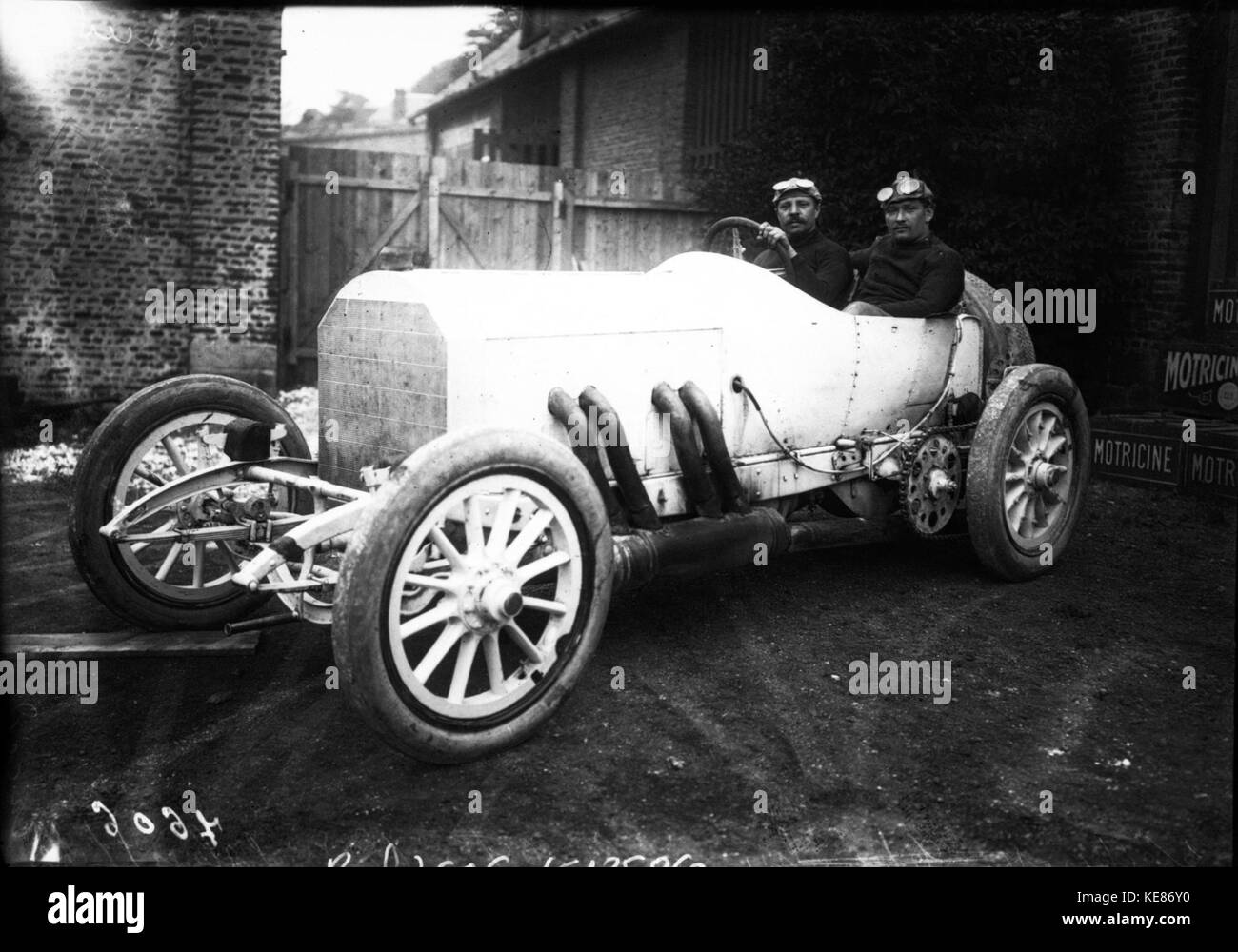 Otto Salzer Mercedes 1908 French Grand Prix Stock Photo - Alamy