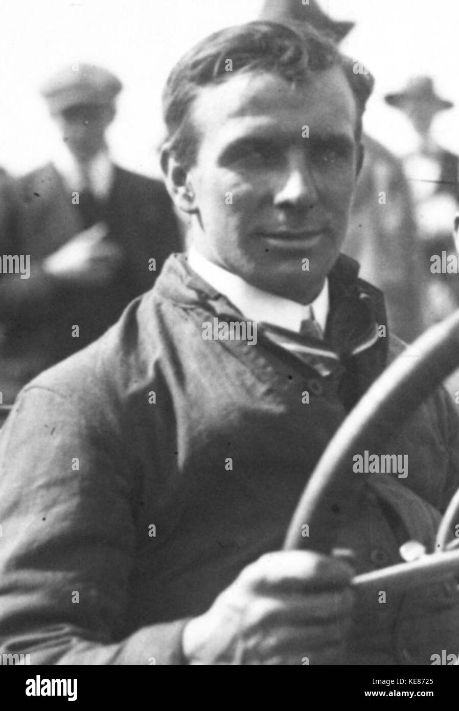 Fred Burgess in his Calthorpe at the 1912 French Grand Prix at Dieppe ...