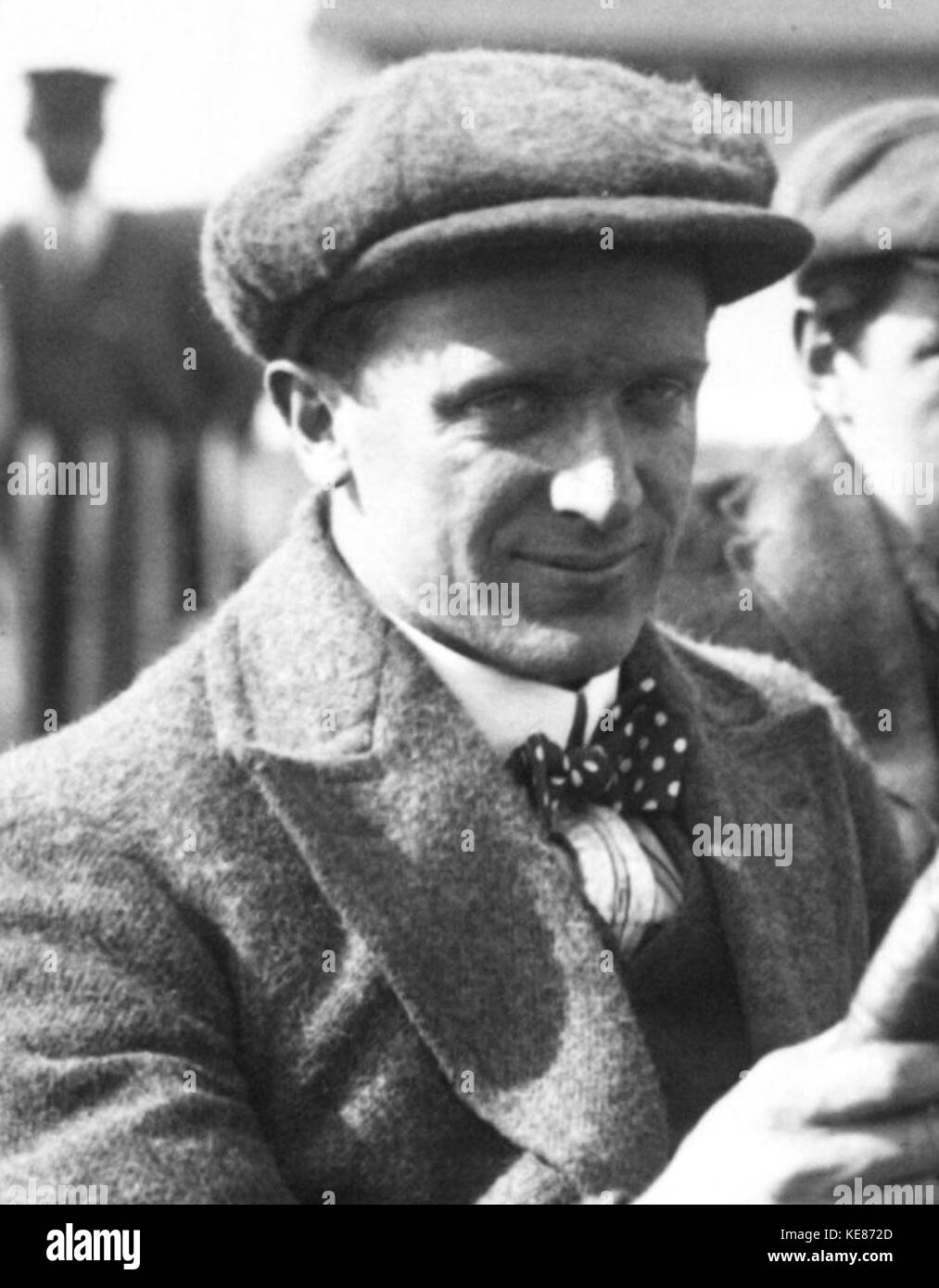 Bramwell Haywood in his Singer at the 1912 French Grand Prix at Dieppe ...