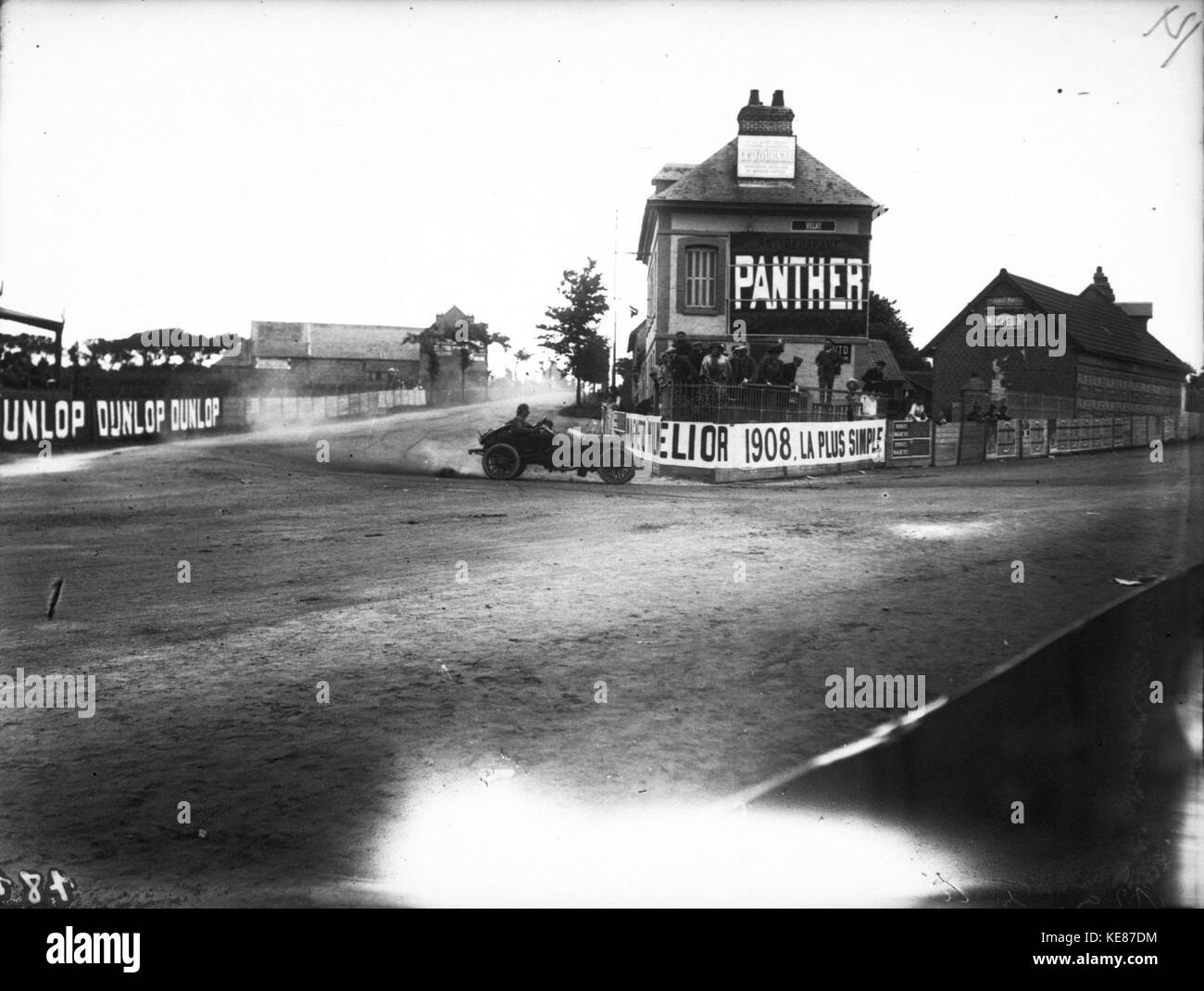 Corner at the 1908 French Grand Prix at Dieppe Stock Photo - Alamy