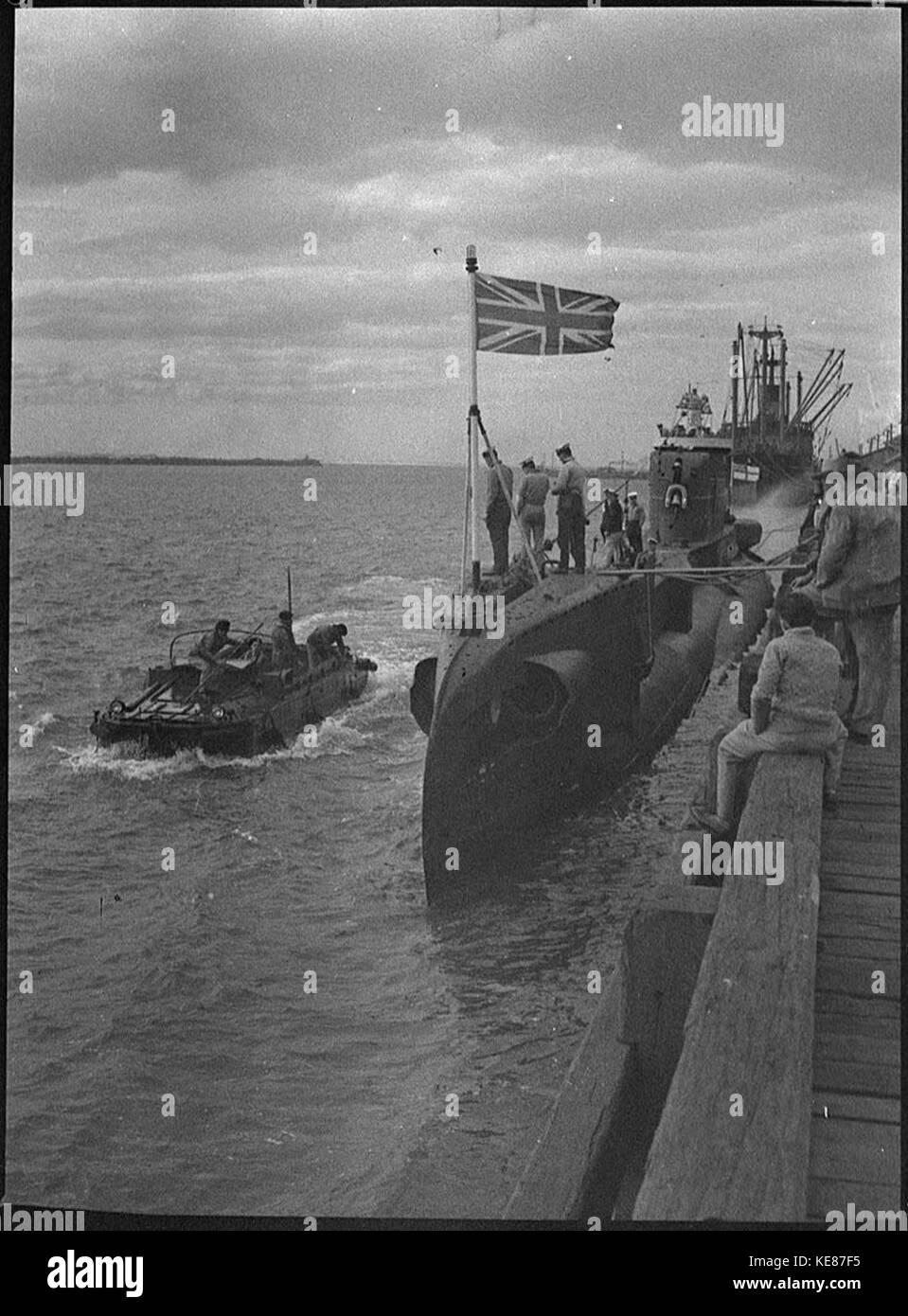 British navy submarine in Black and White Stock Photos & Images - Alamy