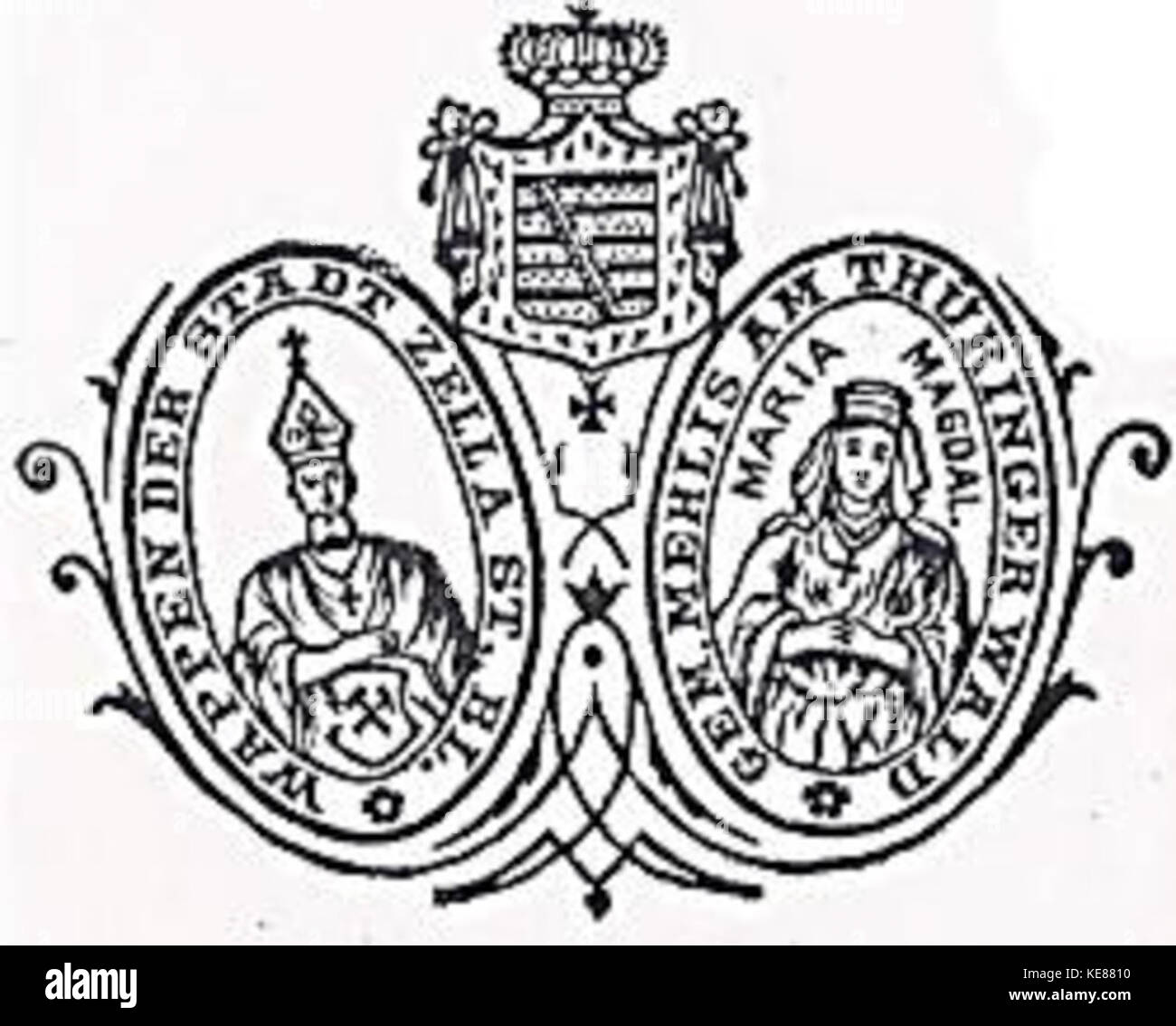 Wappen Zella Mehlis alt Stock Photo - Alamy