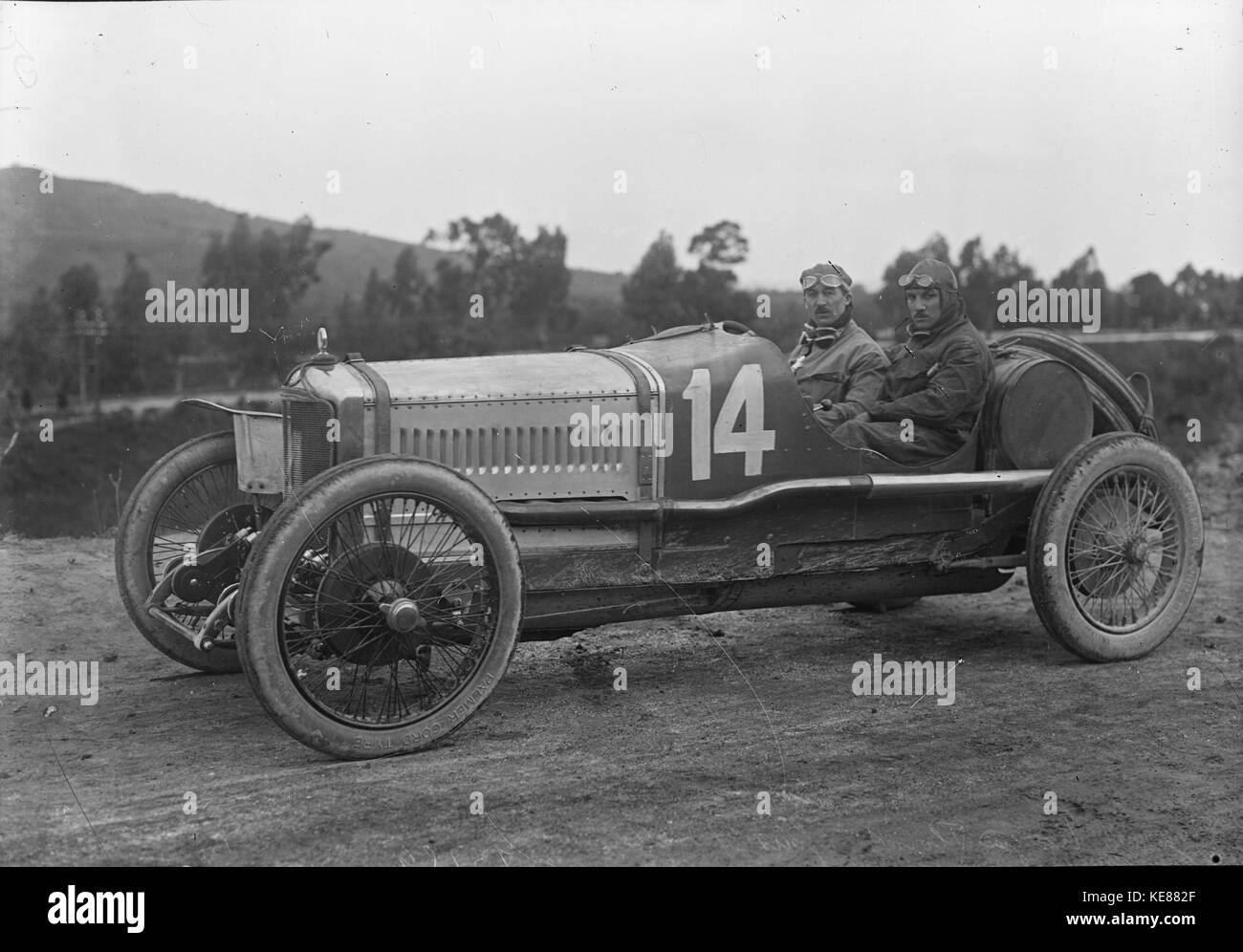 Jules Goux, pictured during his participation in the 1922 Targa Florio ...