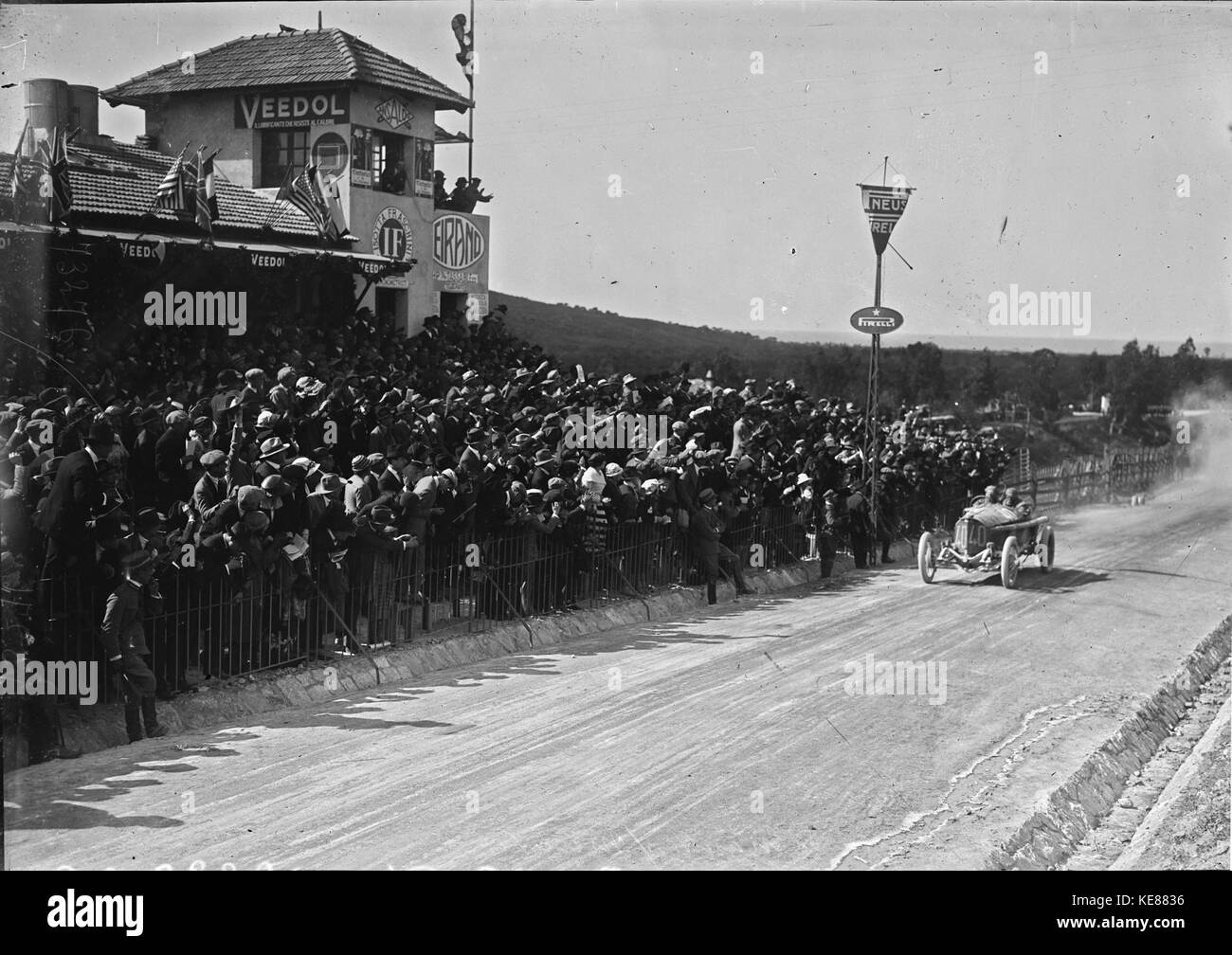 Giulio Masetti in his Mercedes at the 1922 Targa Florio (2 Stock Photo ...