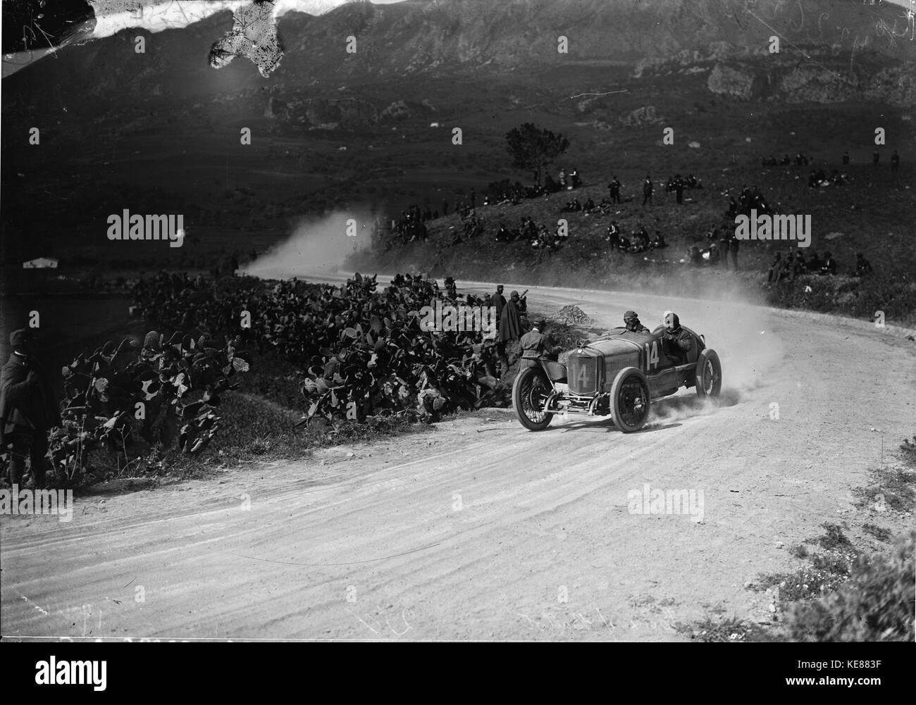 Jules Goux in his Ballot at the 1922 Targa Florio (4 Stock Photo - Alamy