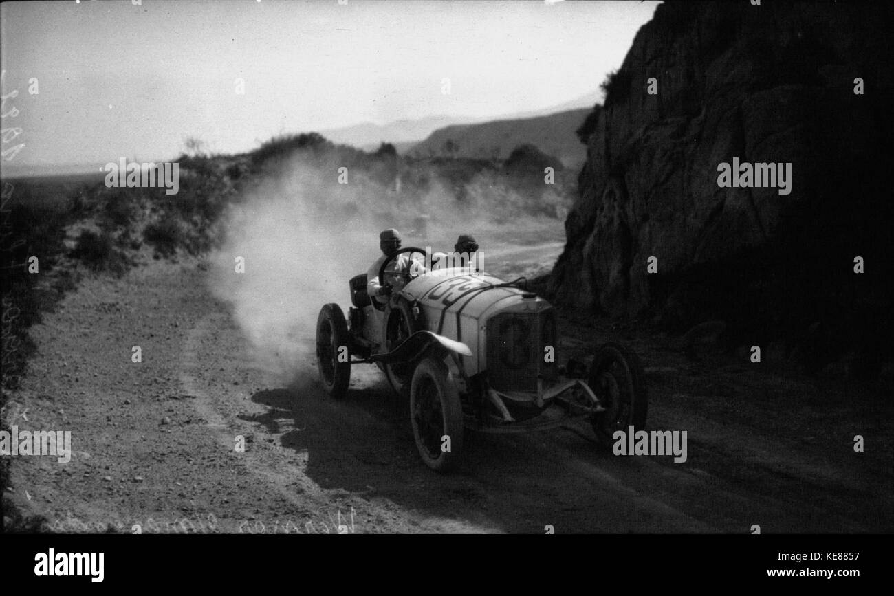 Christian Werner in his Mercedes at the 1922 Targa Florio (3 Stock ...