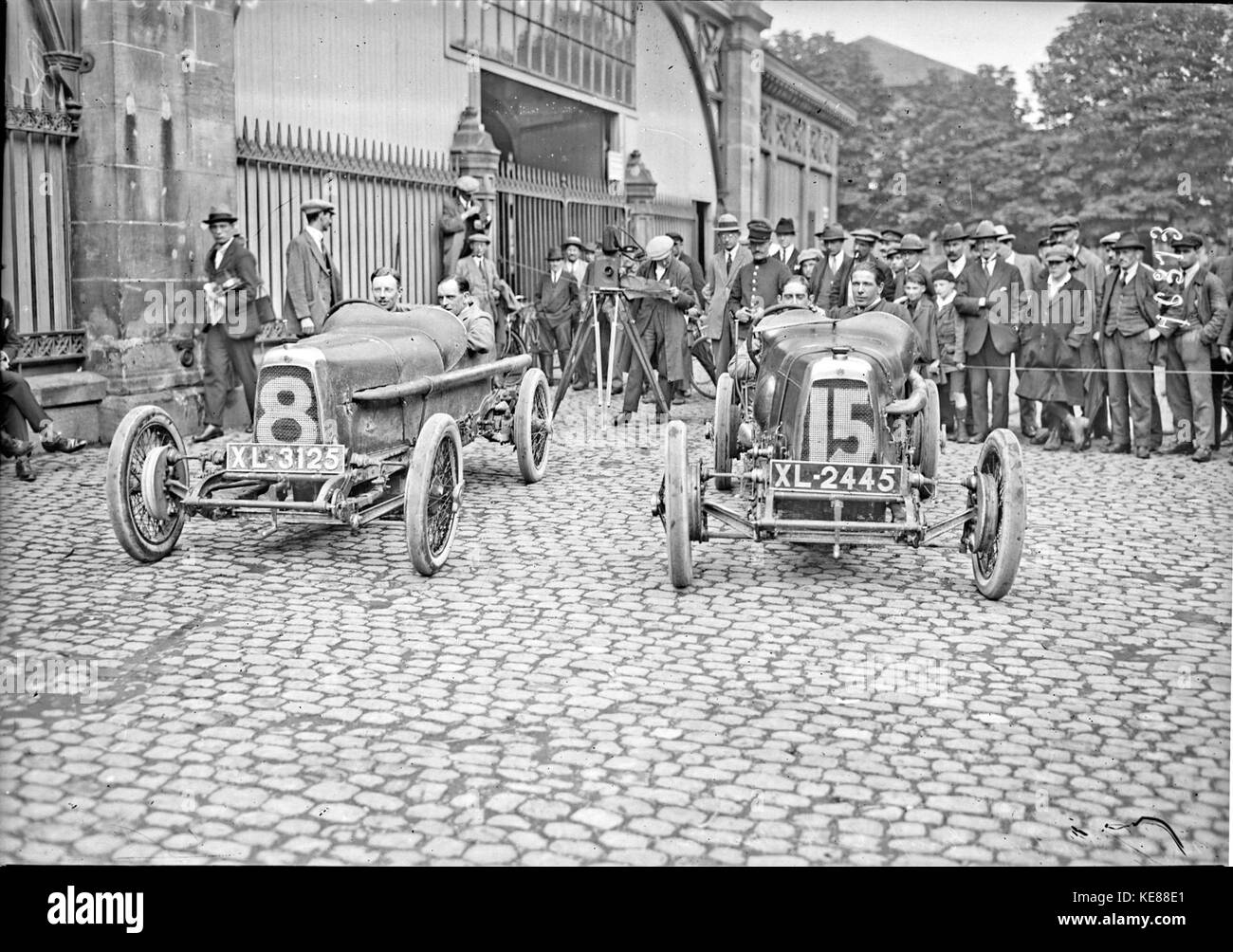 Aston Martin’s team at the 1922 French Grand Prix, showcasing the early ...