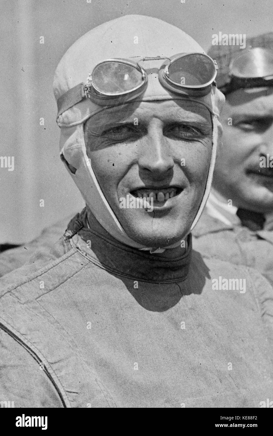 Henry Segrave at the 1921 French Grand Prix (cropped Stock Photo - Alamy