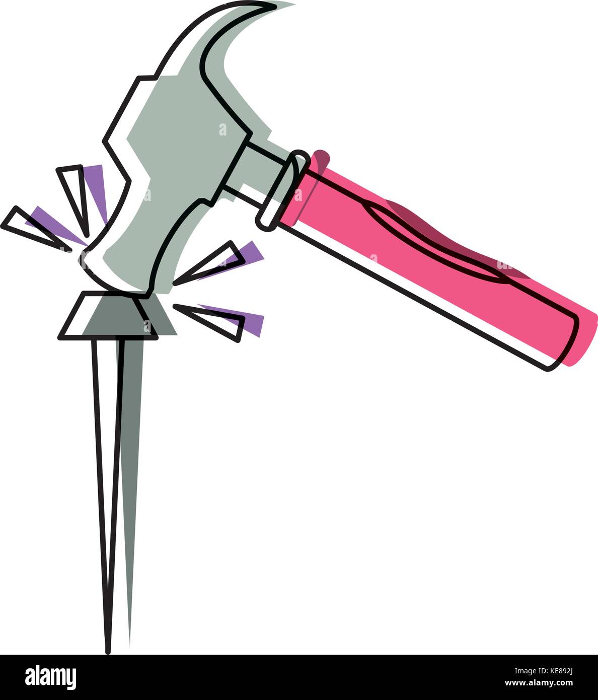 Hammer Nail Vector