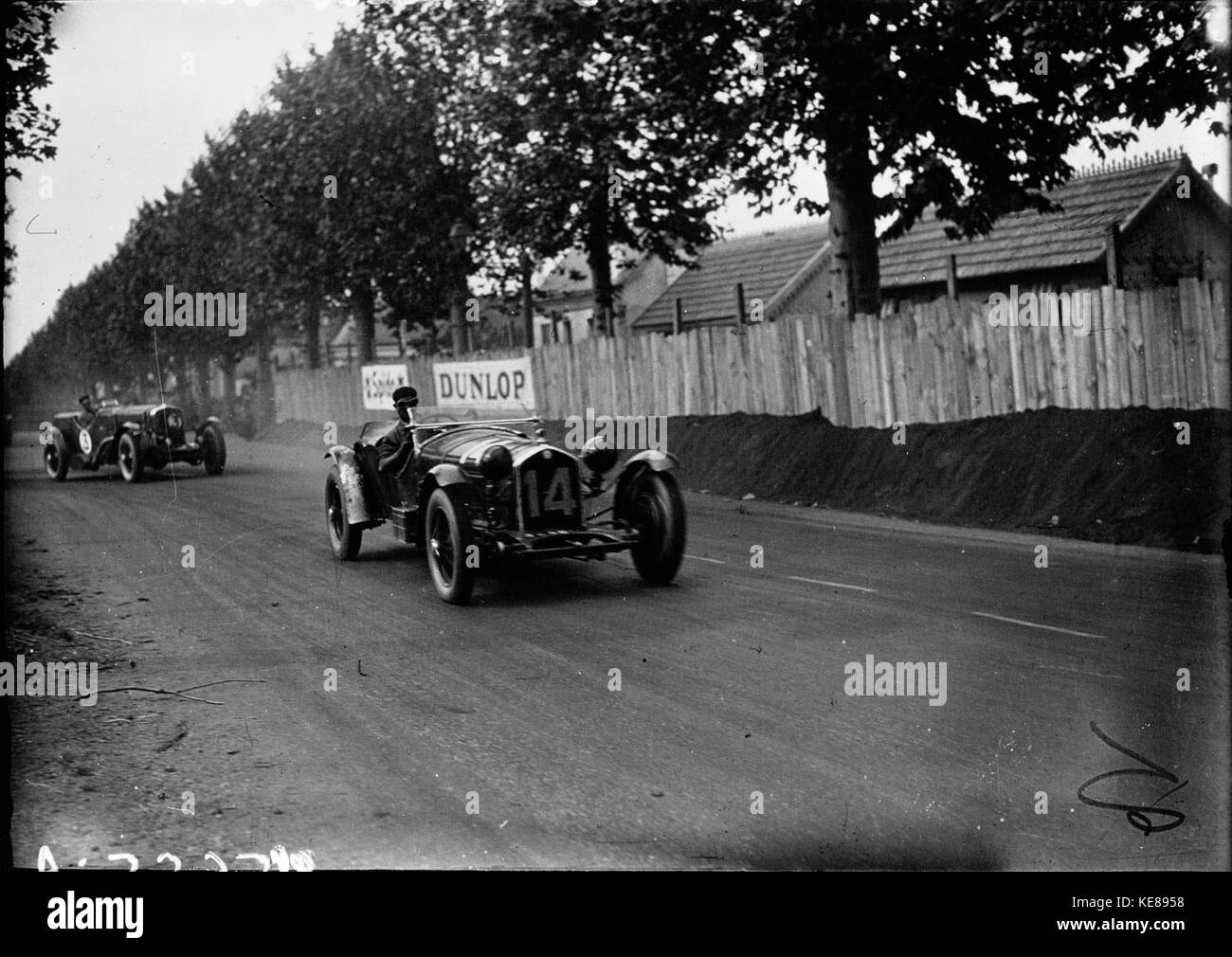 Alfa Romeo 14 of Zehender and Marinoni at the 1931 24 Hours of Le Mans ...