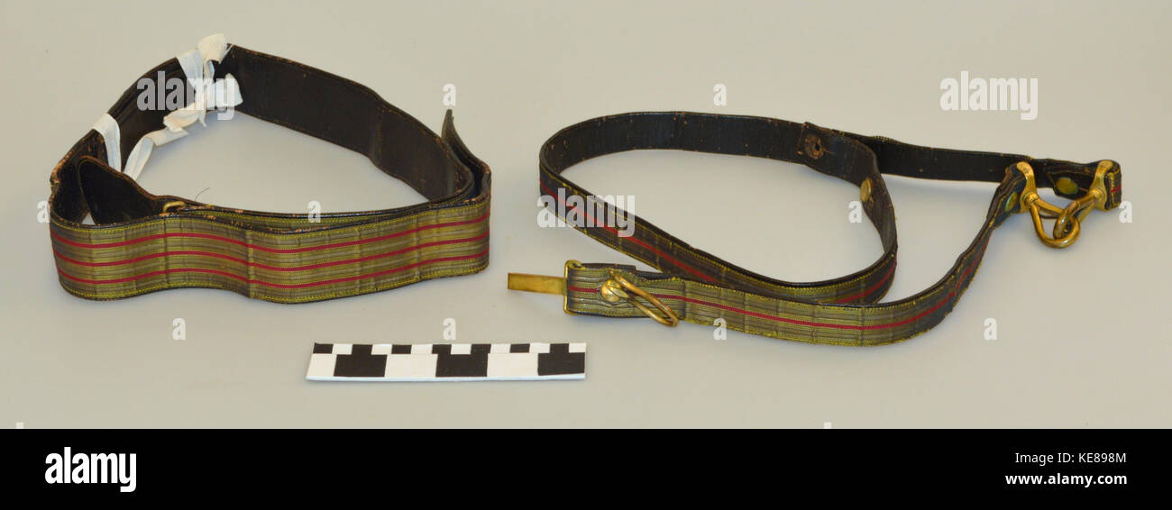 Zouave Uniform Sword Belt of Robert Edward Mather Bain Stock Photo - Alamy