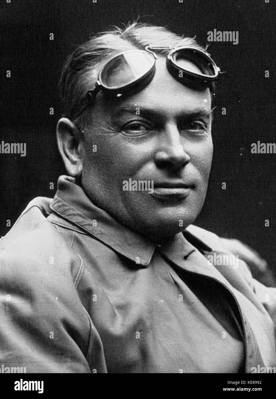Louis Wagner in his Alfa Romeo 1924 (cropped Stock Photo - Alamy