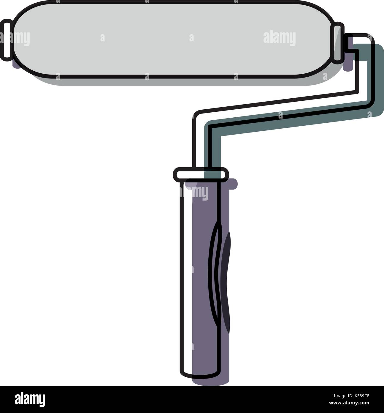 paint roller vector illustration Stock Vector Image & Art - Alamy