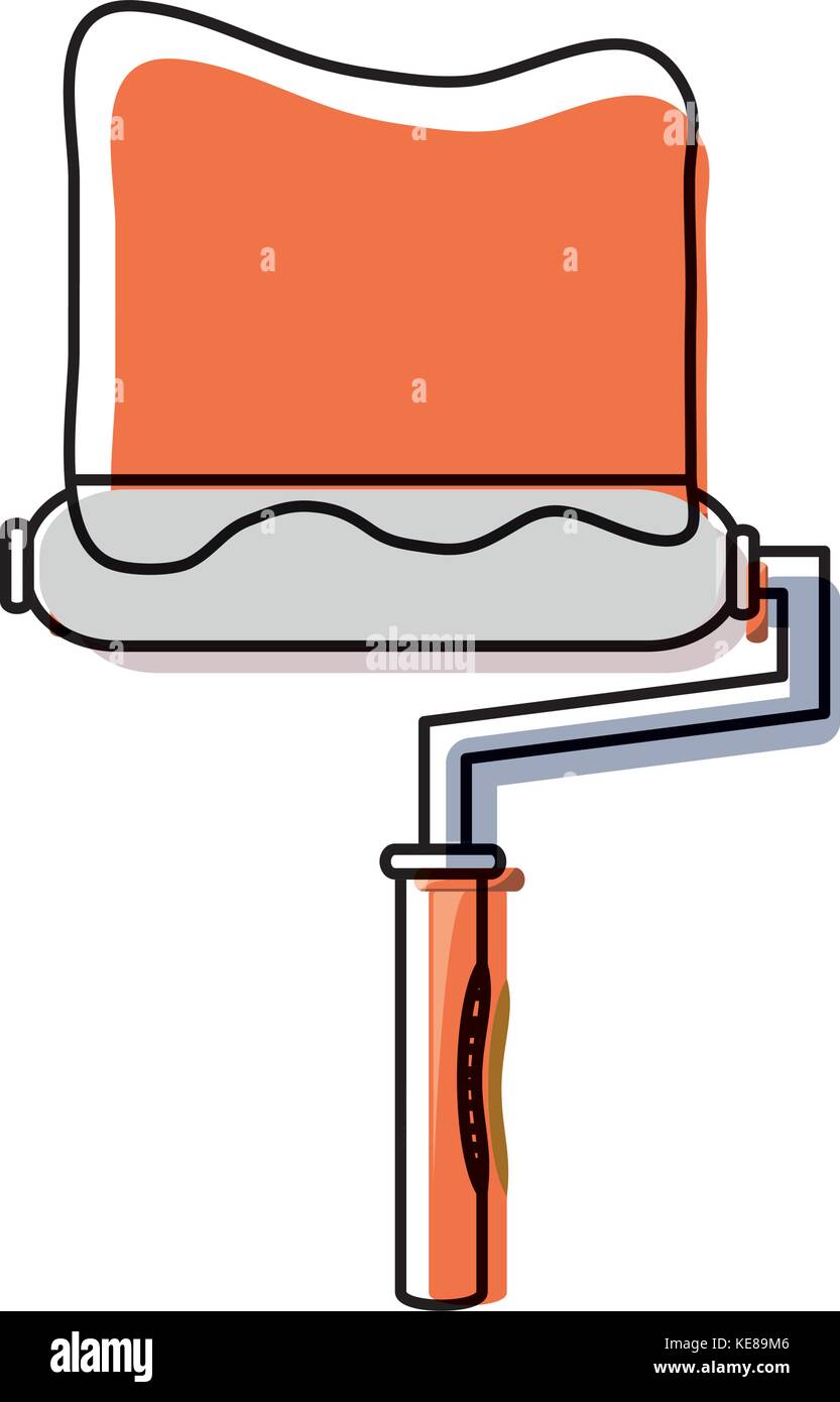 paint roller vector illustration Stock Vector Image & Art - Alamy