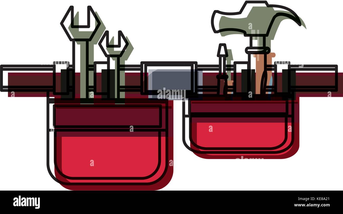 tool belt vector illustration Stock Vector Image & Art - Alamy