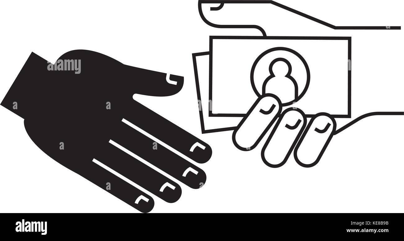 bribe - gratuity - pension icon, vector illustration, black sign on ...