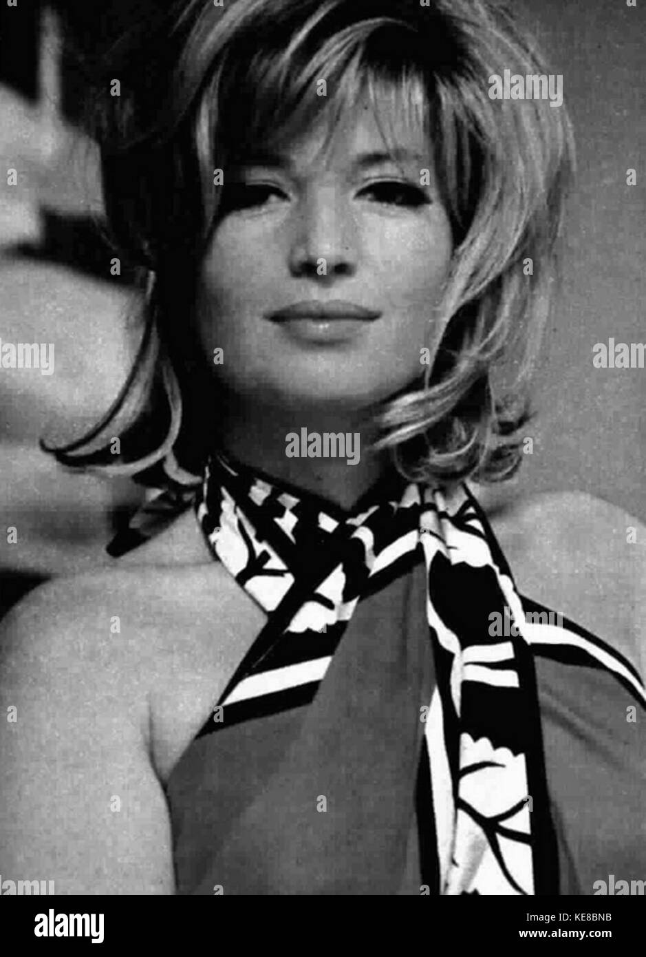 A portrait of Monica Vitti, the acclaimed Italian actress known for her ...