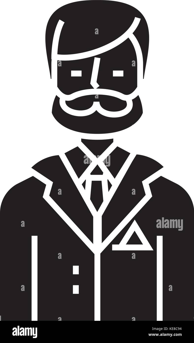 businessman - business lawyer - law - legal adviser icon, vector ...