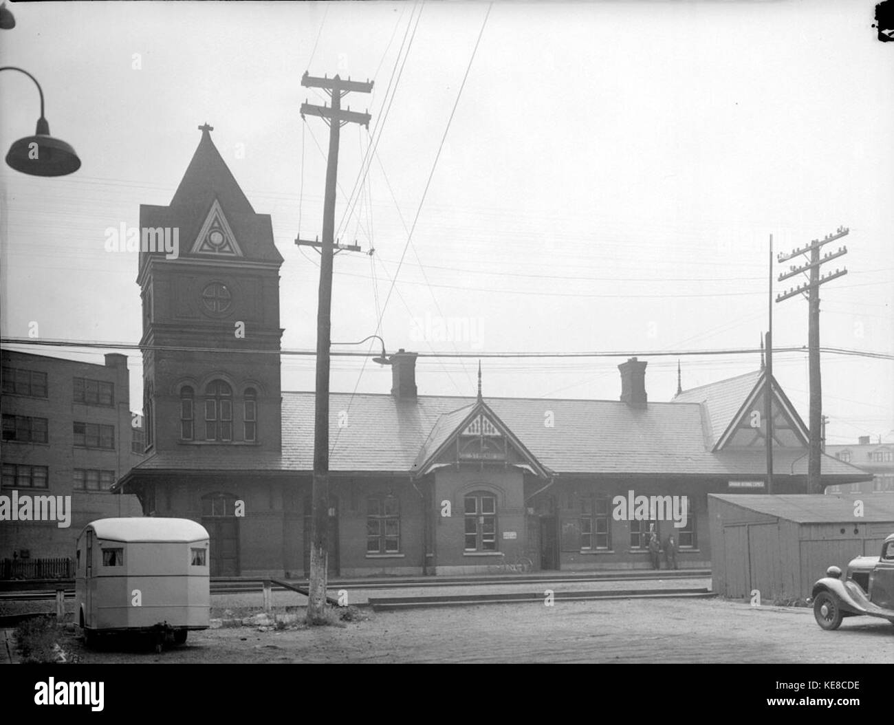 Feature. Gare St. Henri BAnQ P48S1P11913 Stock Photo - Alamy