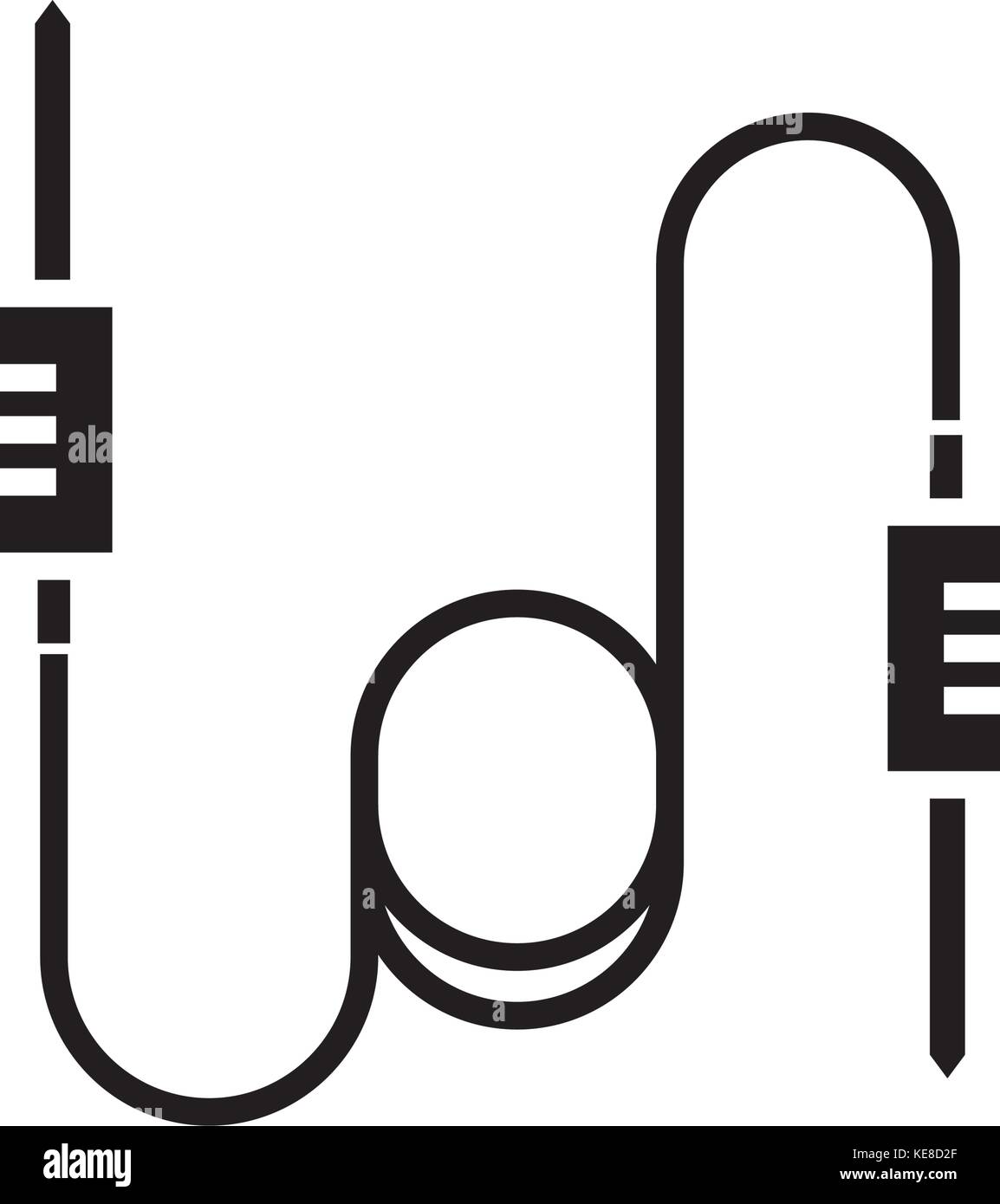 Modern electric cables Stock Vector Images - Alamy