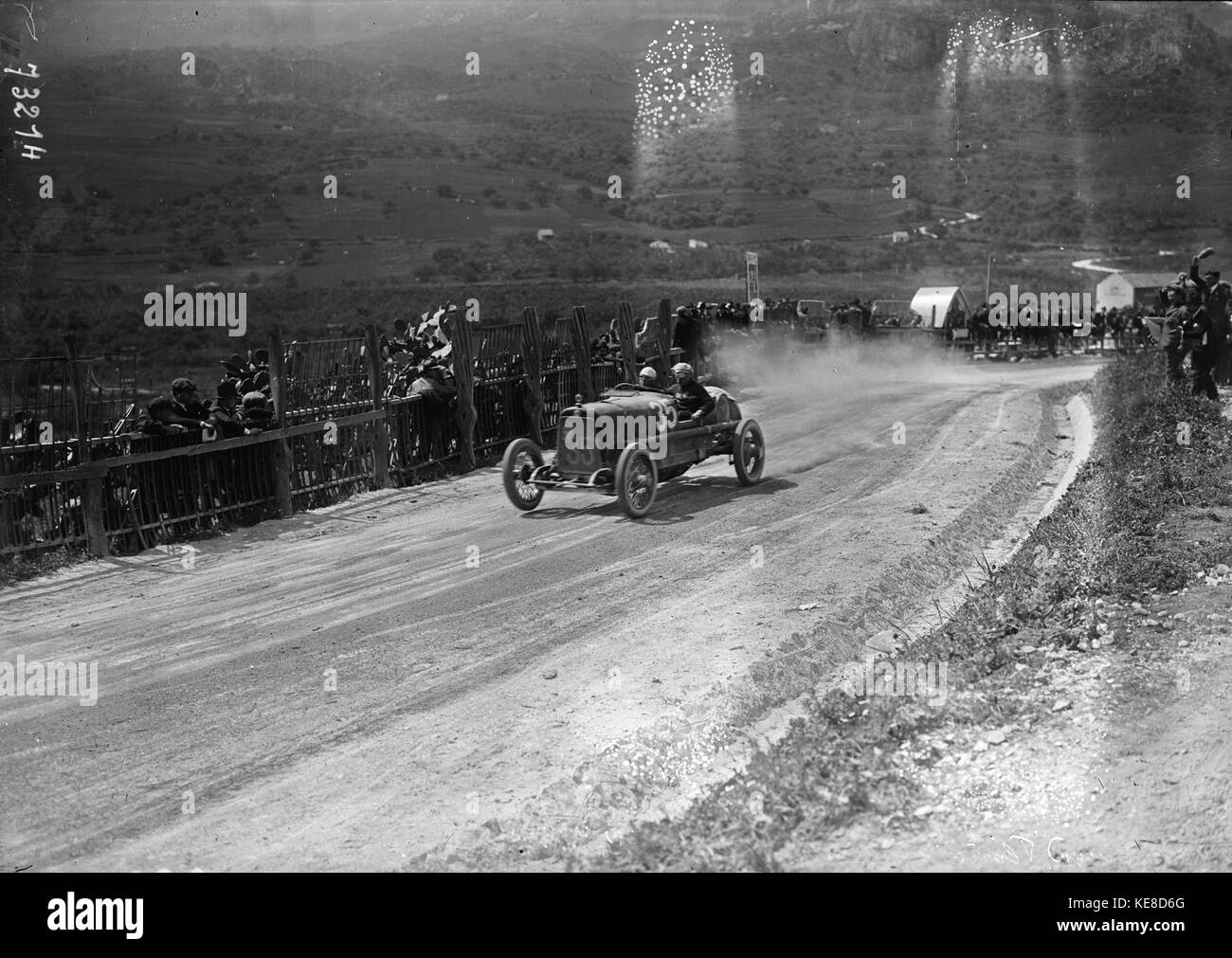 Antonio Ascari in his Alfa Romeo 20 30 ES at the 1922 Targa Florio (3 ...