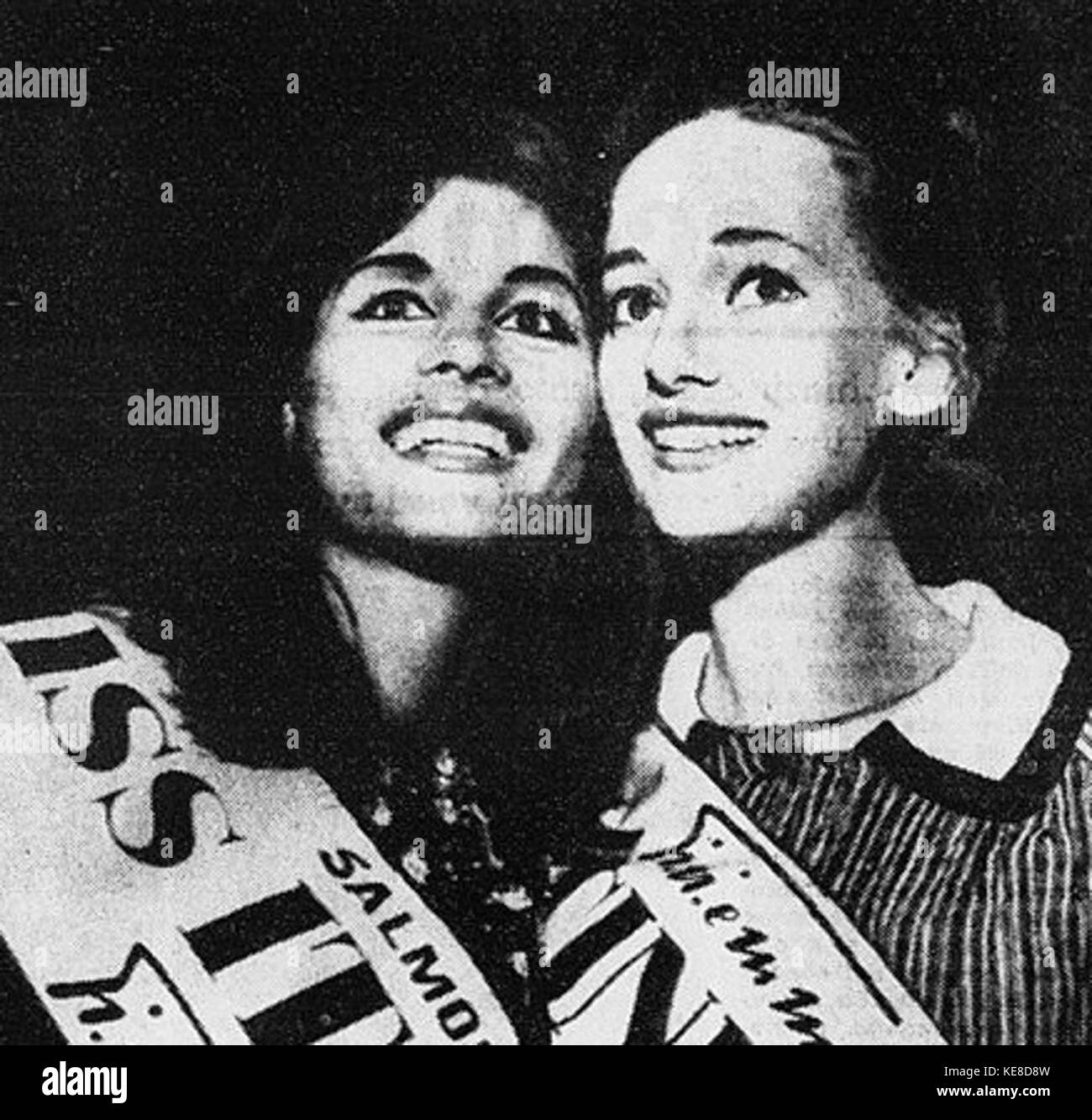 Miss Italia Mirka Sartori and Delia Boccardo Stock Photo - Alamy
