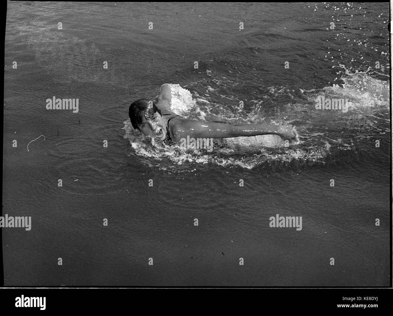 Swimmer swimmers swimming Black and White Stock Photos & Images - Alamy