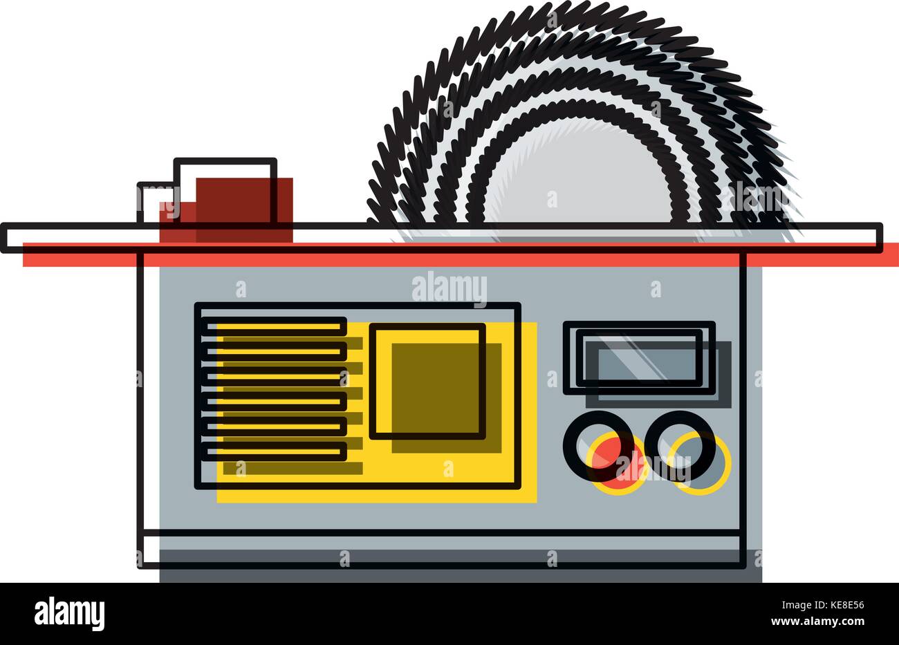 circular saw vector illustration Stock Vector Image & Art - Alamy