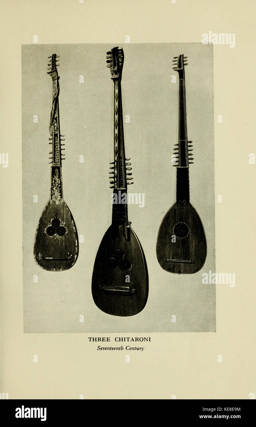 The orchestra and its instruments (1917), p.232, Three Chitaroni (17th ...