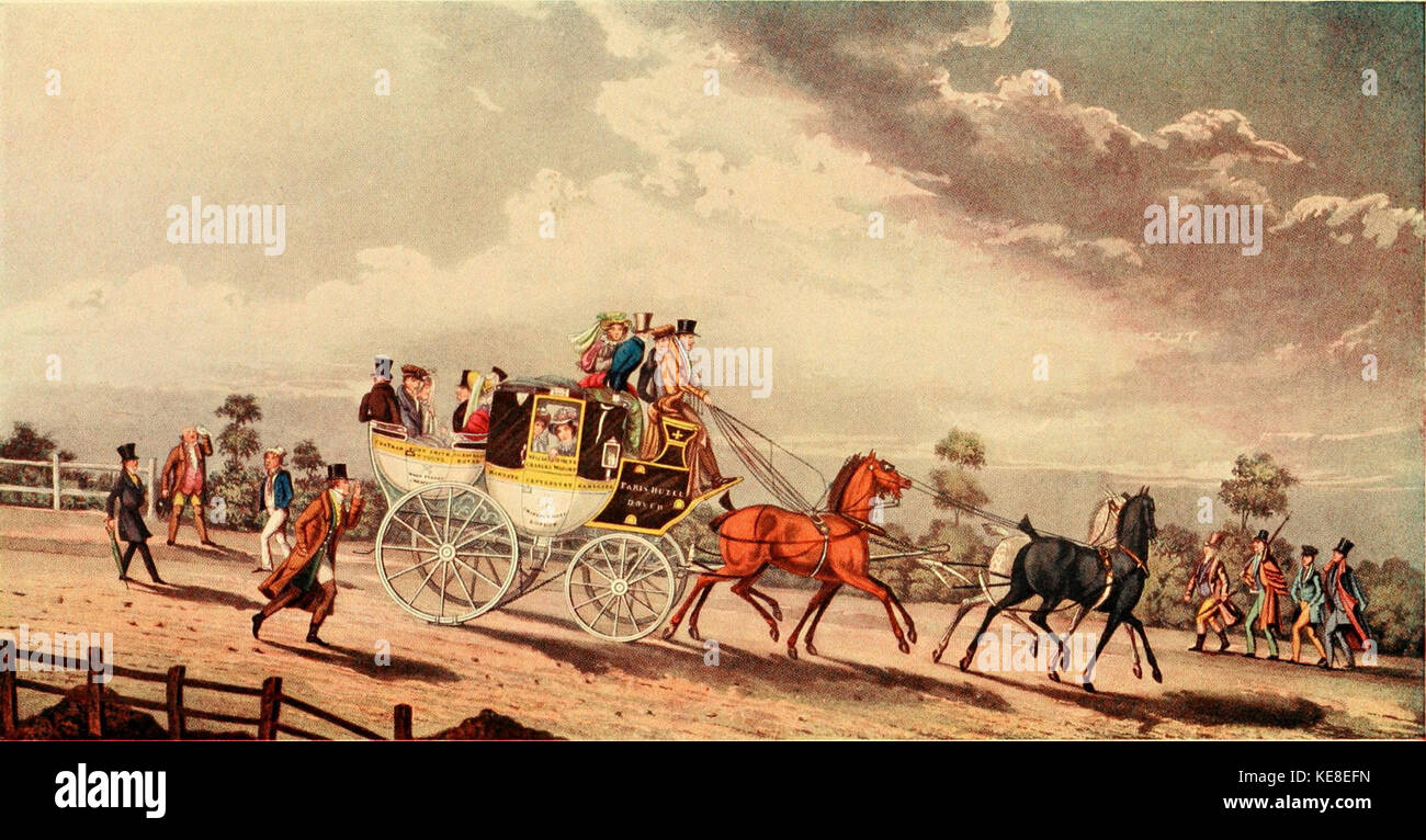 The coaching era (1900) (14799021723 Stock Photo - Alamy