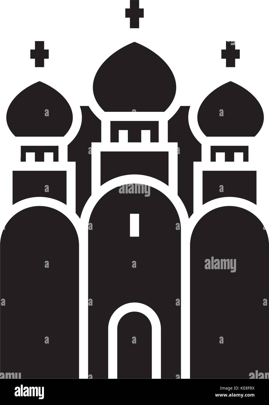 church christianity - Russian Orthodox Church icon, vector illustration ...