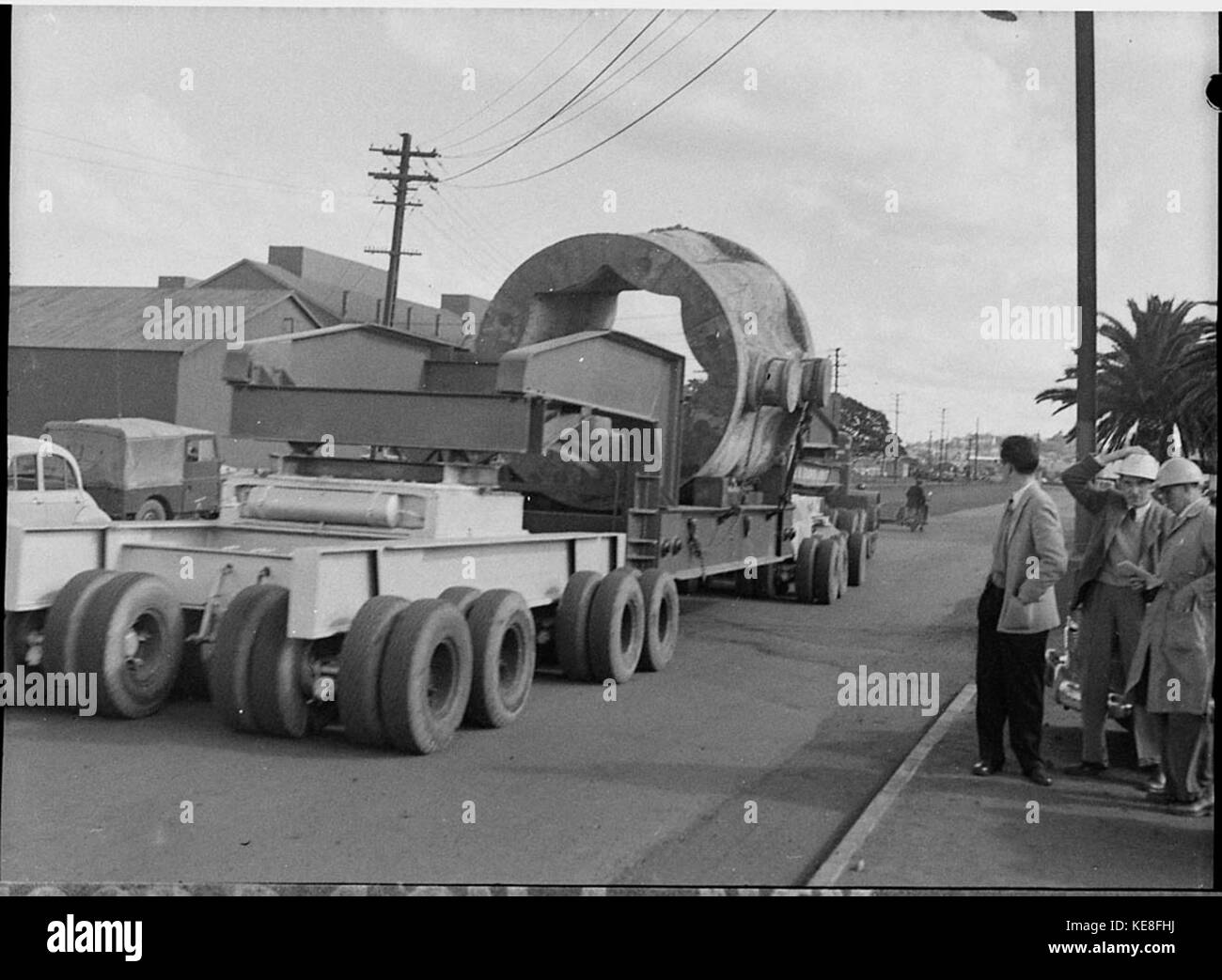 A BHP ingot, a large metal bar produced in the steel industry ...