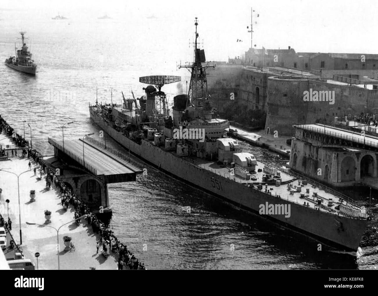 A historical photograph of Garibaldi in Taranto, Italy, in June 1872 ...