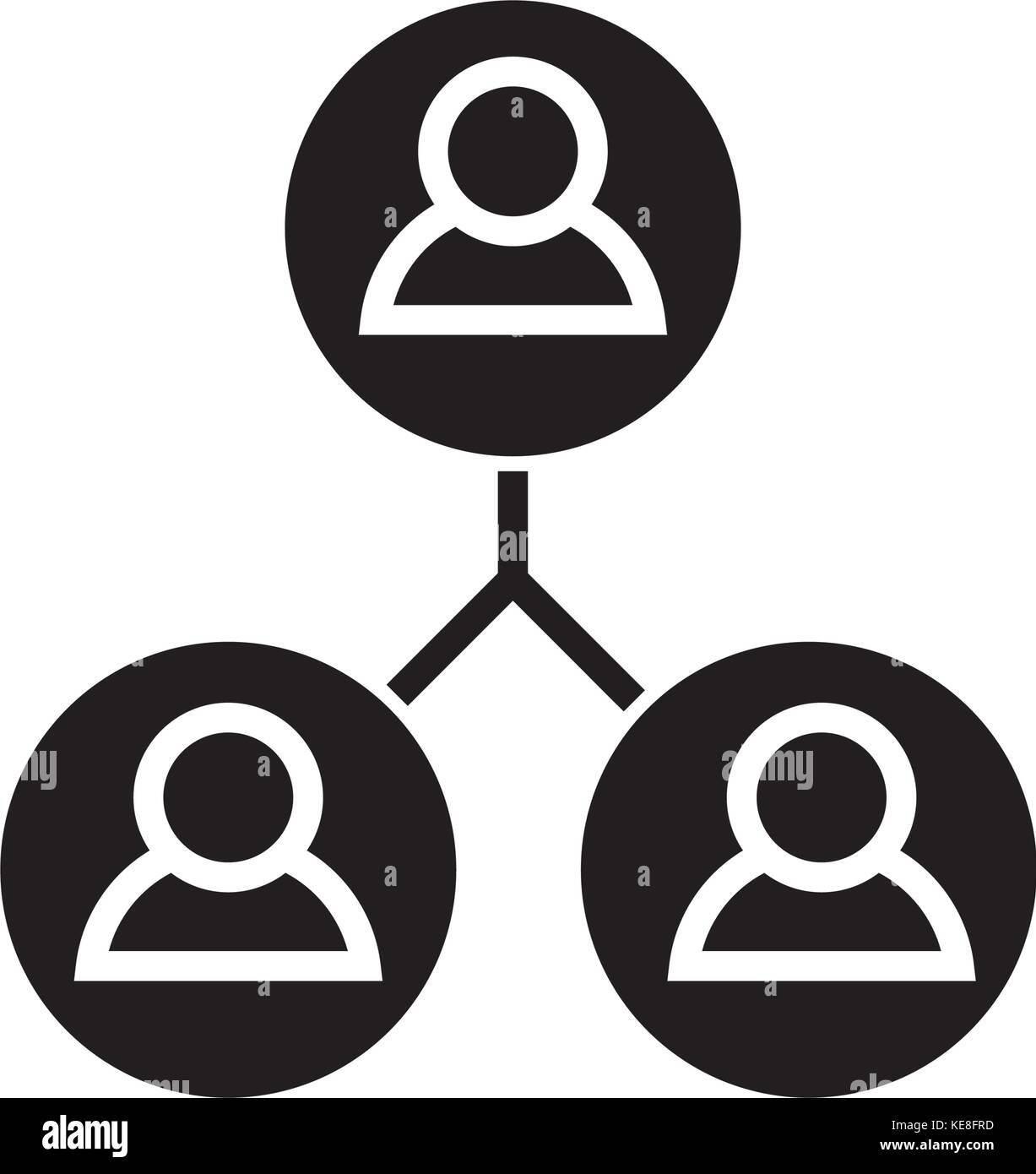 community users icon, vector illustration, black sign on isolated ...