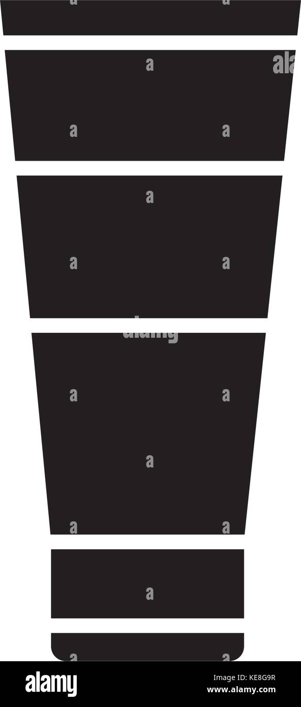 cream icon, vector illustration, black sign on isolated background ...