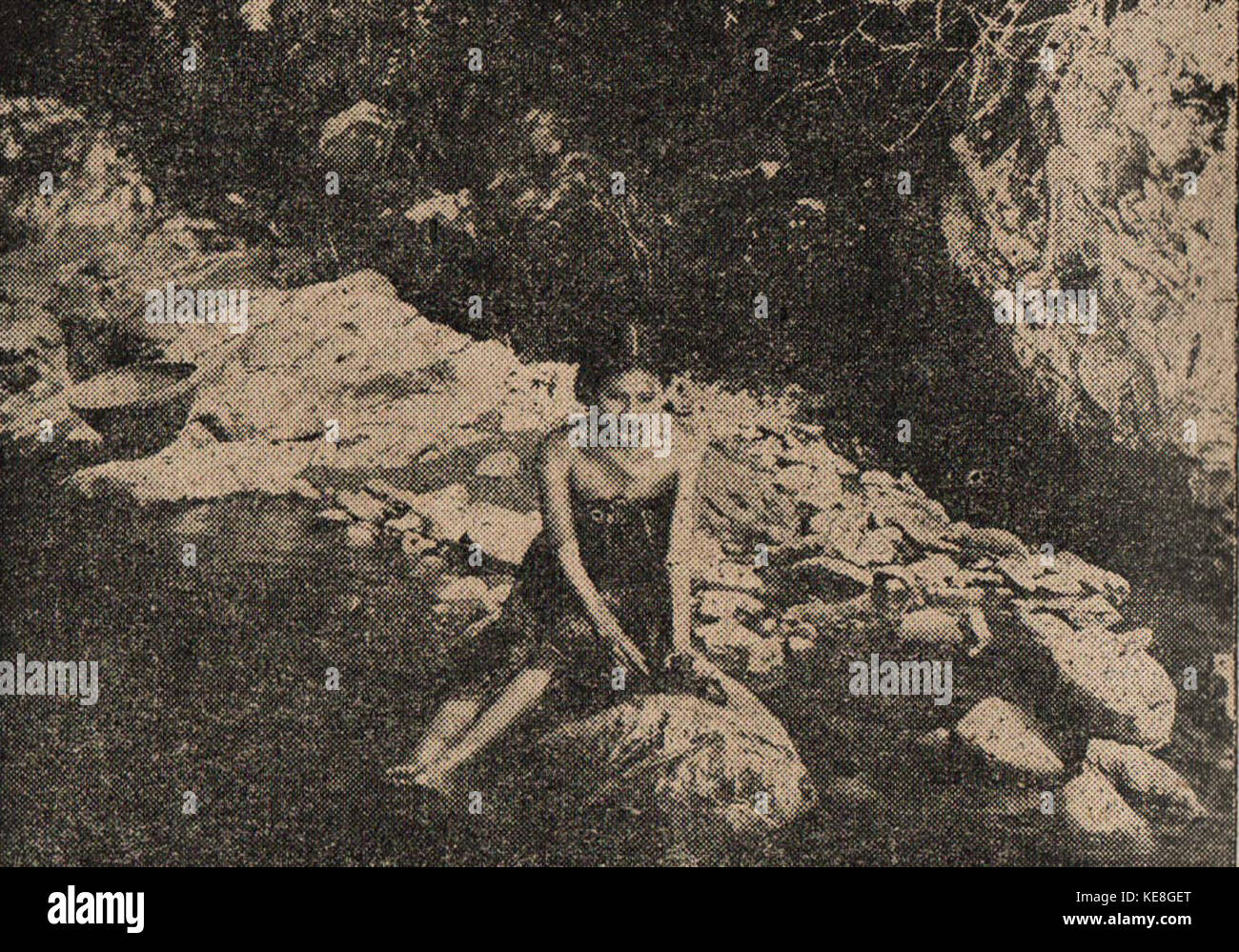 Photograph showing Rohati washing clothes in the Garoeda Mas region ...