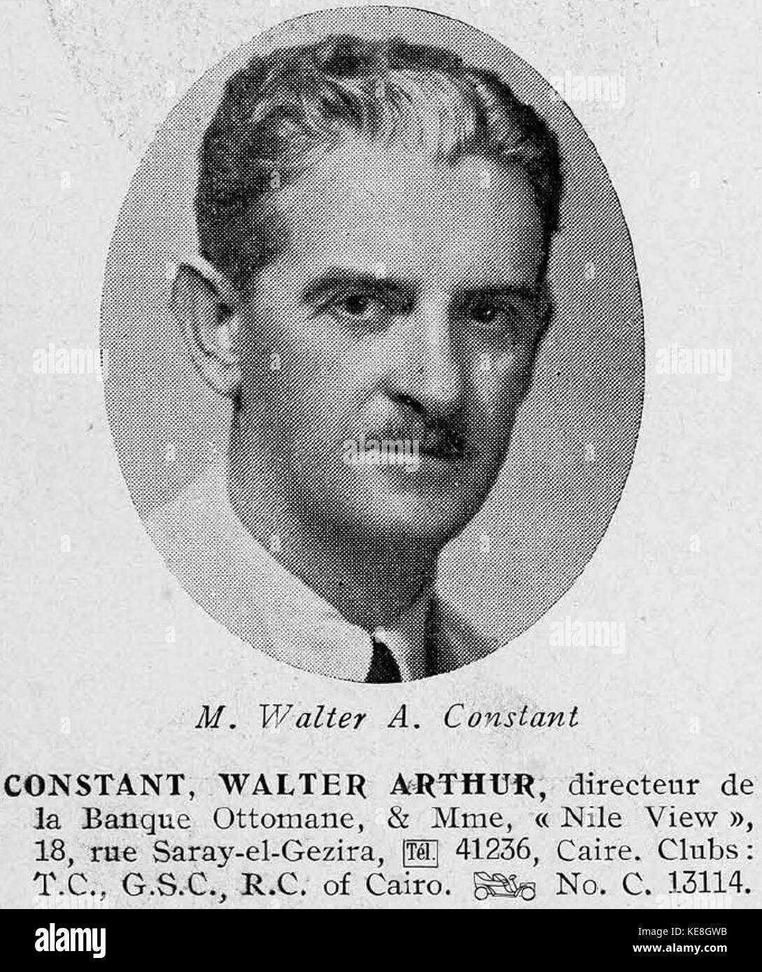 Walter Arthur Constant Stock Photo - Alamy