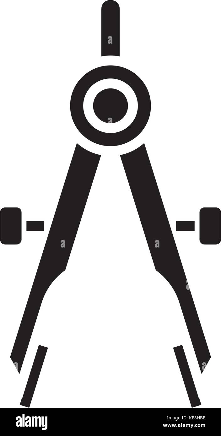 divider icon, vector illustration, black sign on isolated background ...