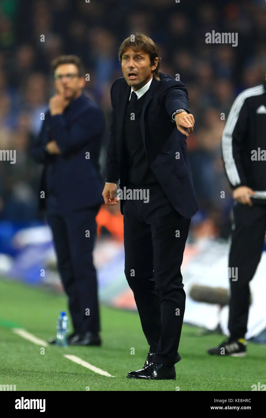 Chelsea manager Antonio Conte during the UEFA Champions League, Group C ...