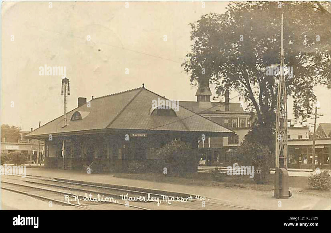 Waverley station postcard Stock Photo - Alamy