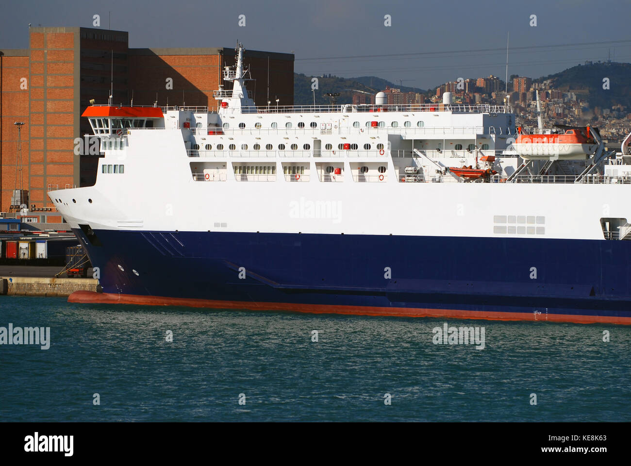 Large white ferry boat hi-res stock photography and images - Alamy