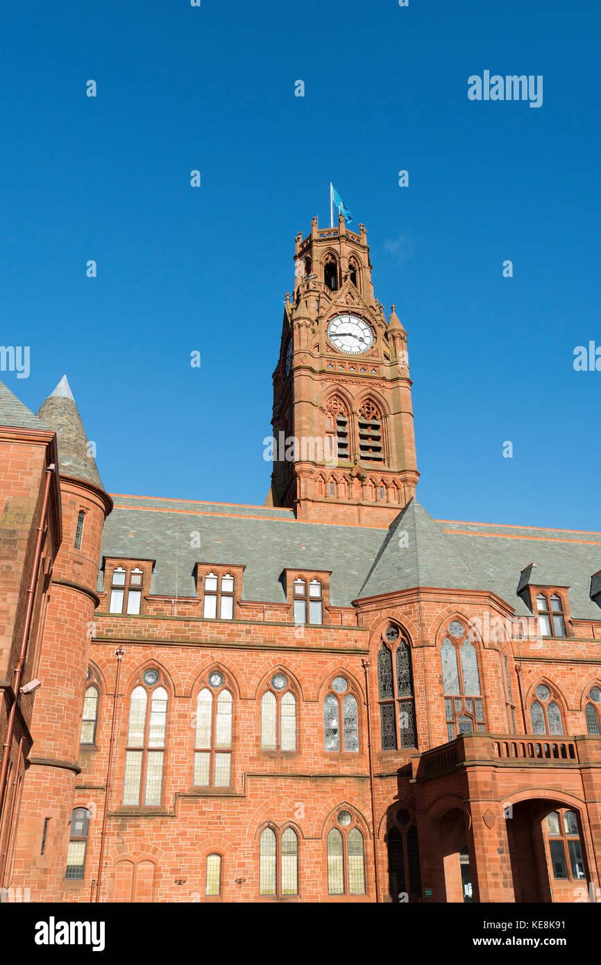 Town Hall tower, Barrow-in-Furness, Cumbria Stock Photo - Alamy